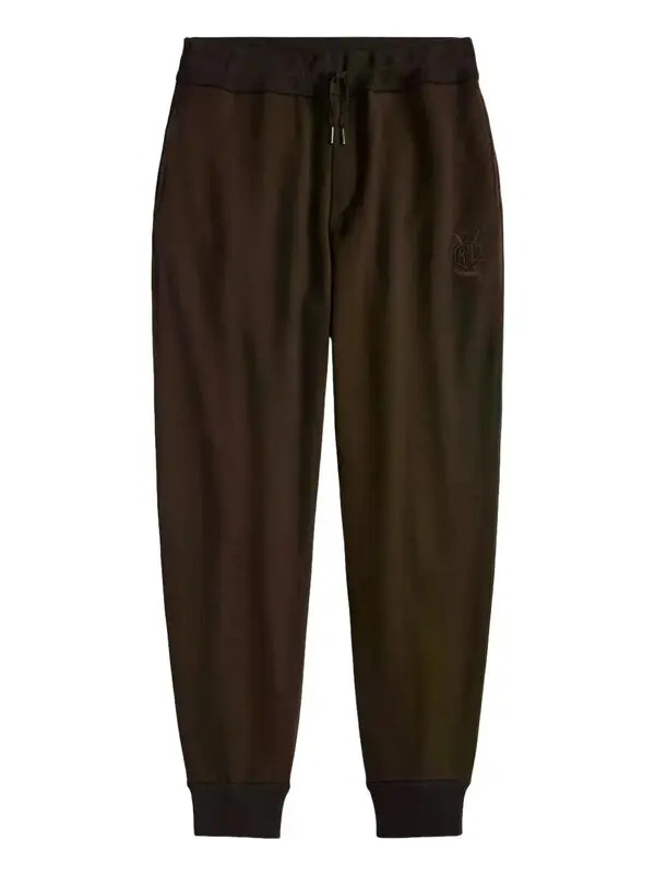Ralph Lauren Purple Label Logo-embroidered Track Pants - Brown