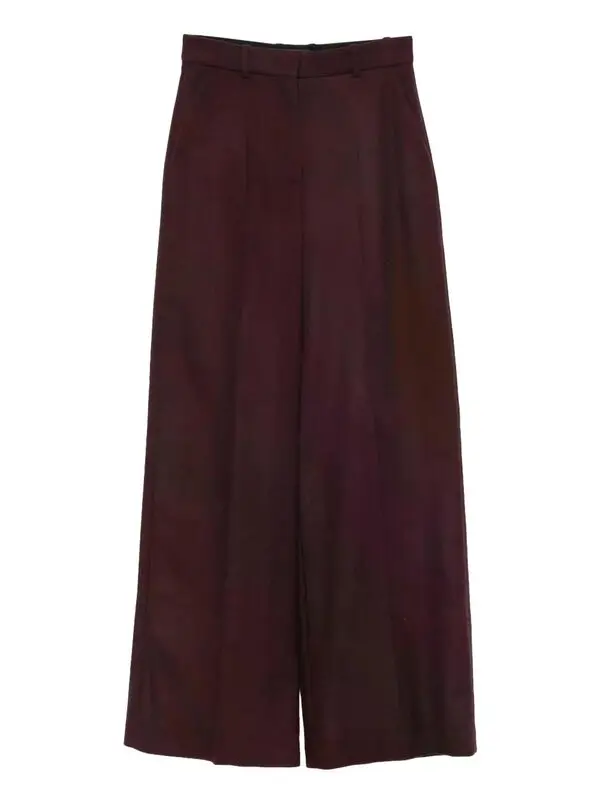 JOSEPH Alana Pleated-front Trousers - Brown