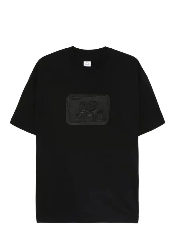 C.P. COMPANY Logo-detail Cotton T-shirt - Black