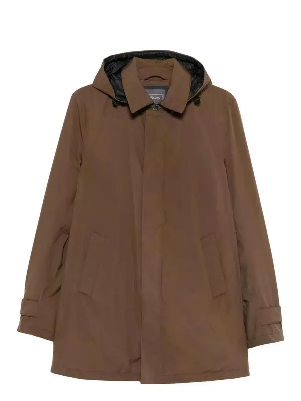 Herno Hooded Jacket - Brown