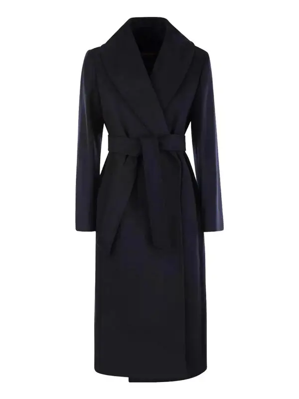 Max Mara Belted Coat - Blue