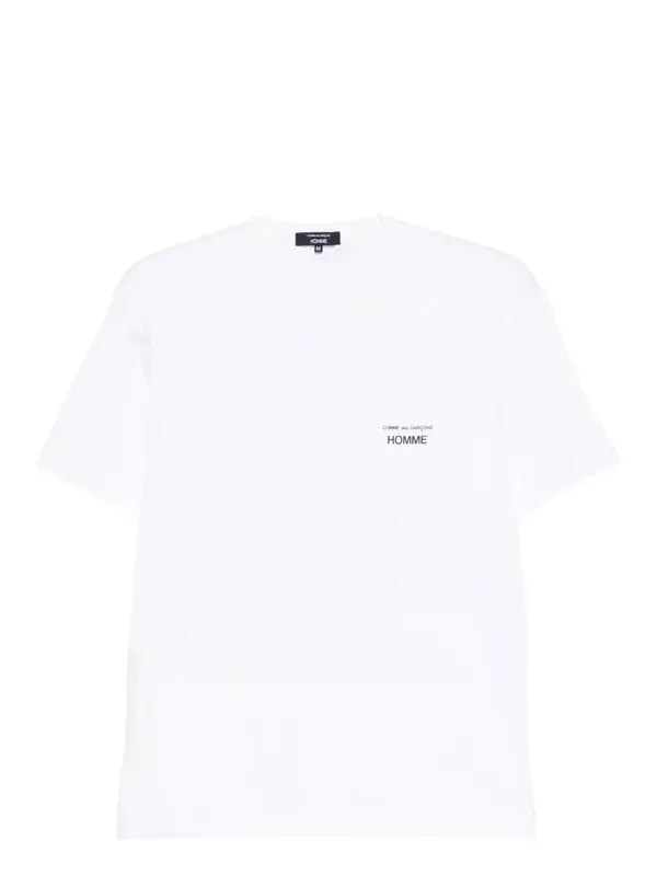 Comme Des Garçons Logo-print T-shirt - White