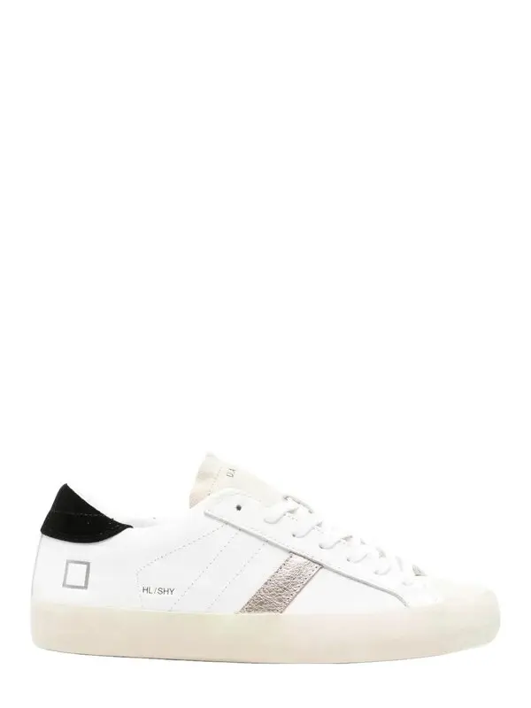 D.a.t.e. Leather Lace-up Low-top Sneakers - Neutrals
