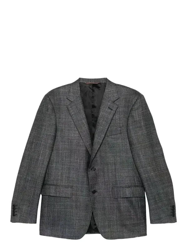 Canali Checked Blazer - Grey