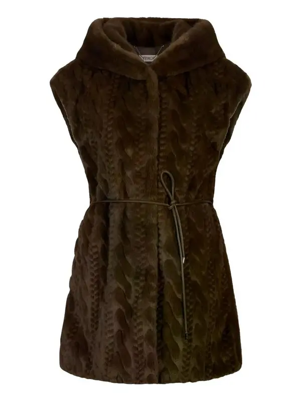 Liu Jo Faux-fur Waistcoat - Brown