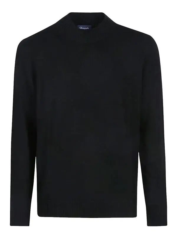 DRUMOHR Mock-neck Wool Sweater - Black