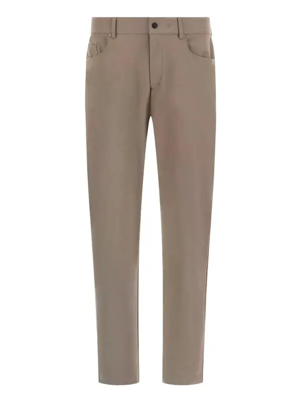 Boggi Milano B Tech Straight-leg Trousers - Neutrals