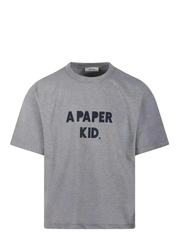 A PAPER KID Graphic-print T-shirt - Grey
