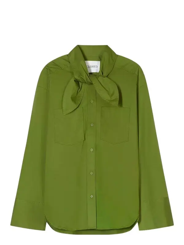 Closed Scarf Shirt - Green