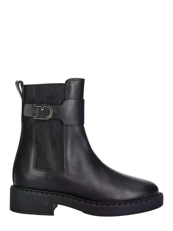Furla Legacy Buckle-strap Chelsea Boots - Black
