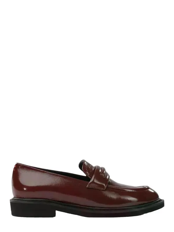 HALMANERA Patent-leather Loafers - Red