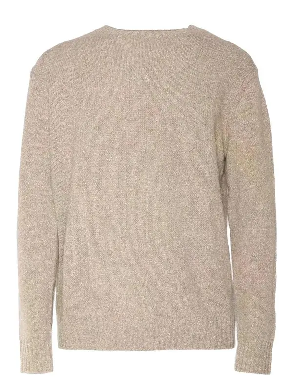 BALLANTYNE Round-neck Wool-blend Sweater - Neutrals