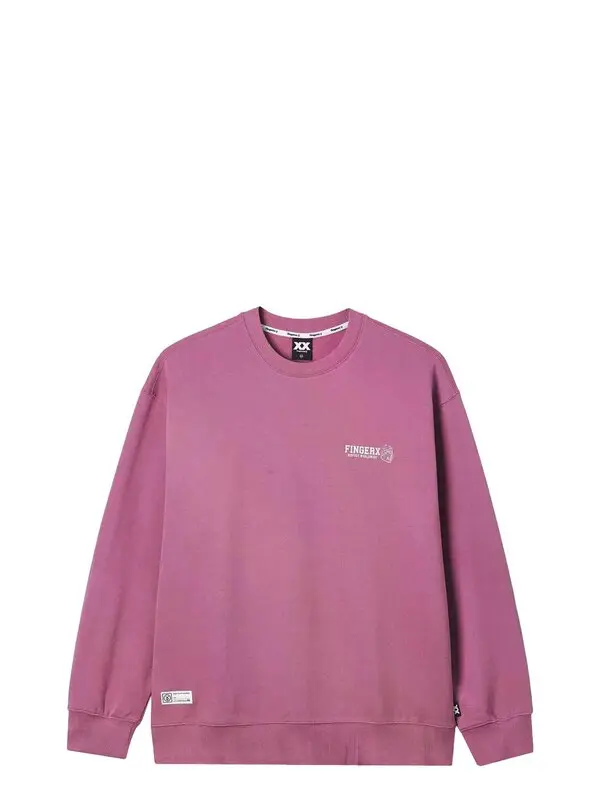 FINGERCROXX Graphic-print Crew-neck Sweatshirt - Pink