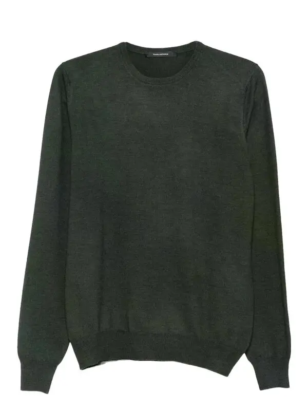 Tagliatore Round-neck Long-sleeve Sweater - Green