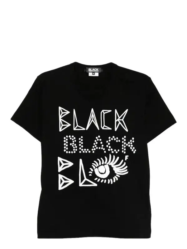 BLACK COMME DES GARÇONS Printed T-shirt - Black