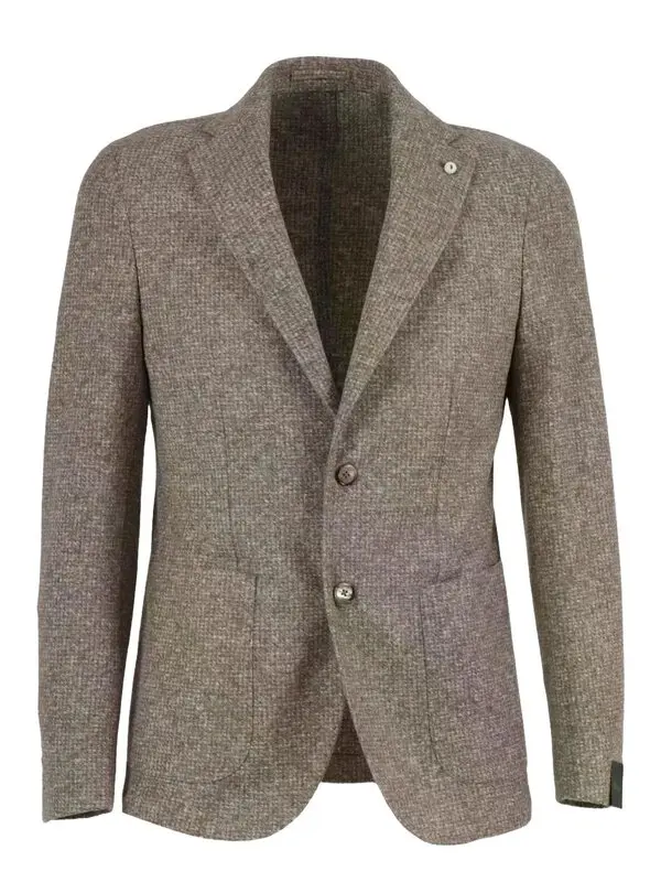 BRANDO Notched-lapel Single-breasted Blazer - Brown
