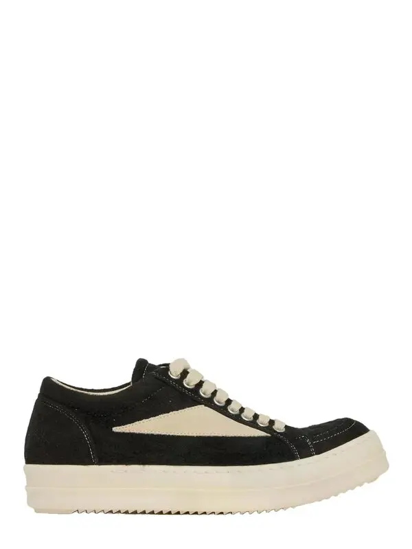 Rick Owens Suede-panel Trainers - Black