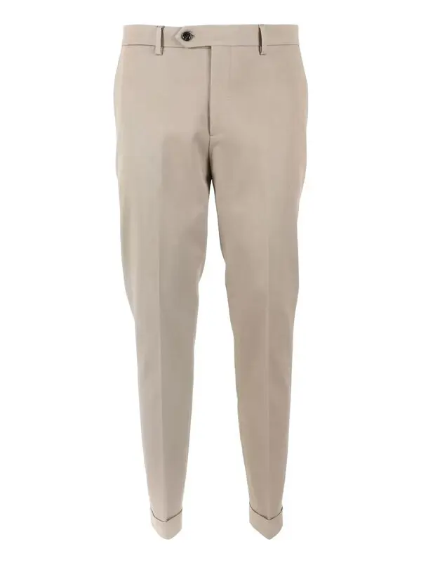 BERWICH Buttoned Straight-leg Trousers - Neutrals
