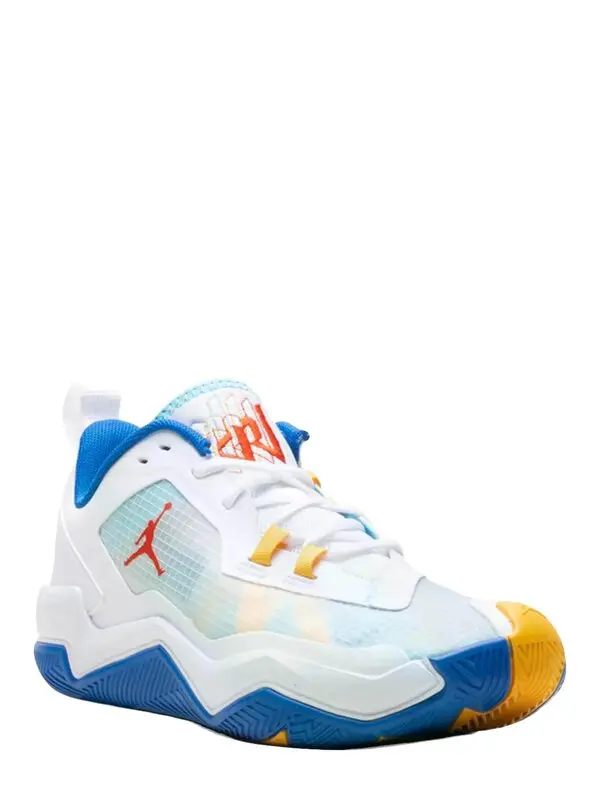 JORDAN One Take 4 Lagoon Pulse Sneakers - White