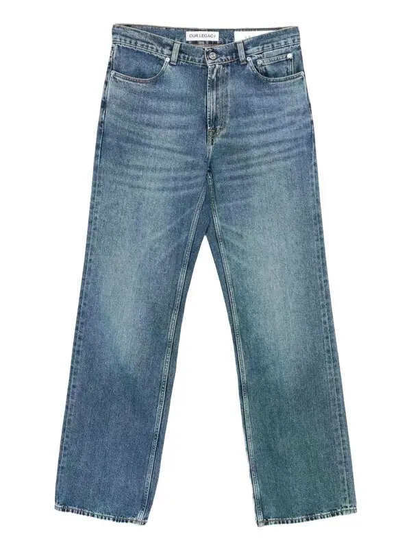 Our Legacy Rodeo Wash Twill Jeans - Blue