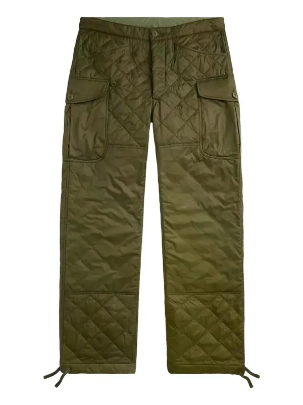 Ralph Lauren Quilted Cargo Trousers - Green