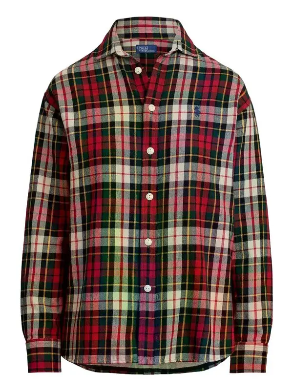 Polo Ralph Lauren Plaid Long-sleeve Shirt - Red