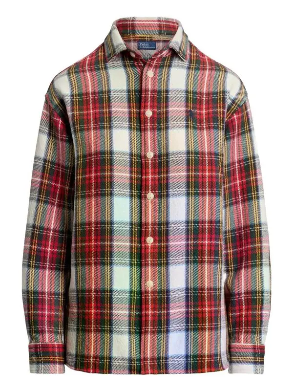 Polo Ralph Lauren Plaid Long-sleeve Shirt - Red
