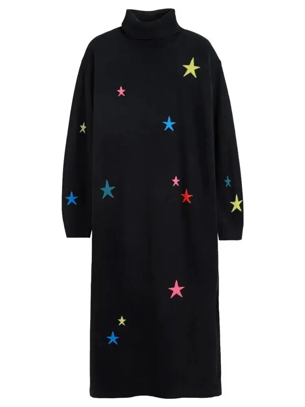 Chinti & Parker Star-patterned Dress - Black