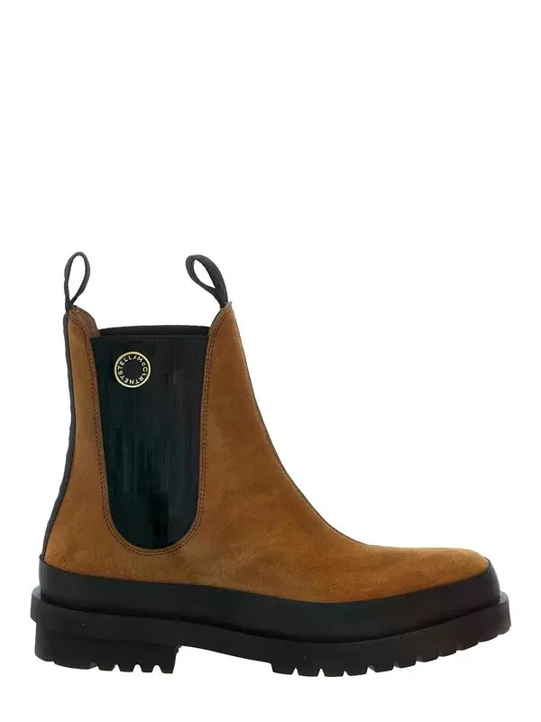 Stella McCartney Suede Chelsea Boots - Brown
