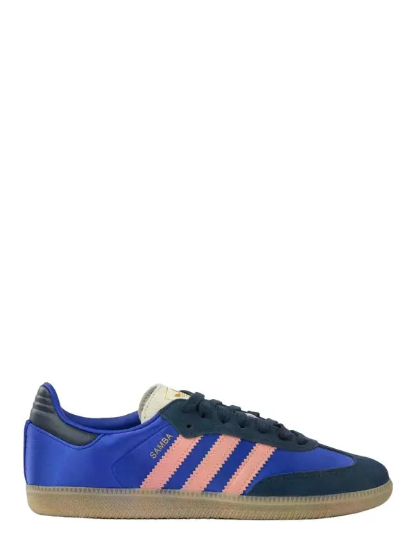 Adidas Samba Three-stripe Sneakers - Blue