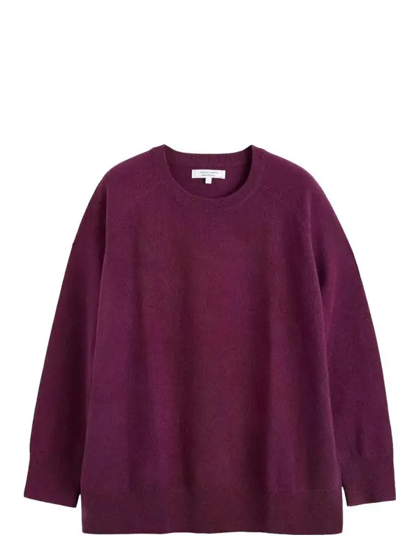 Chinti & Parker Cashmere Crew Neck Sweater - Pink