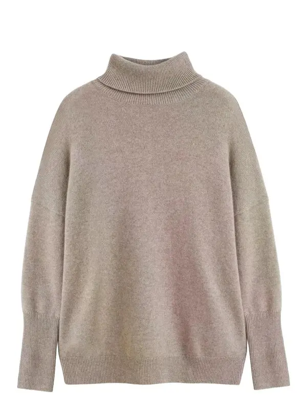 Chinti & Parker Turtleneck Sweater - Brown