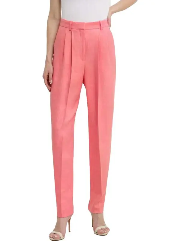 BOSS Pleated Front Trousers - Pink