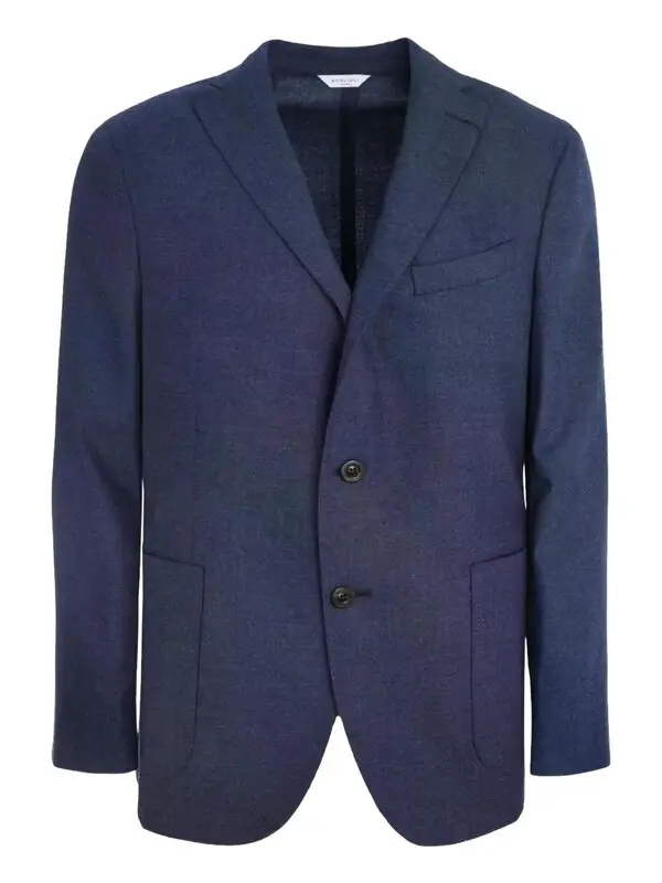 Boglioli Three-button Patch-pocket Jacket - Blue