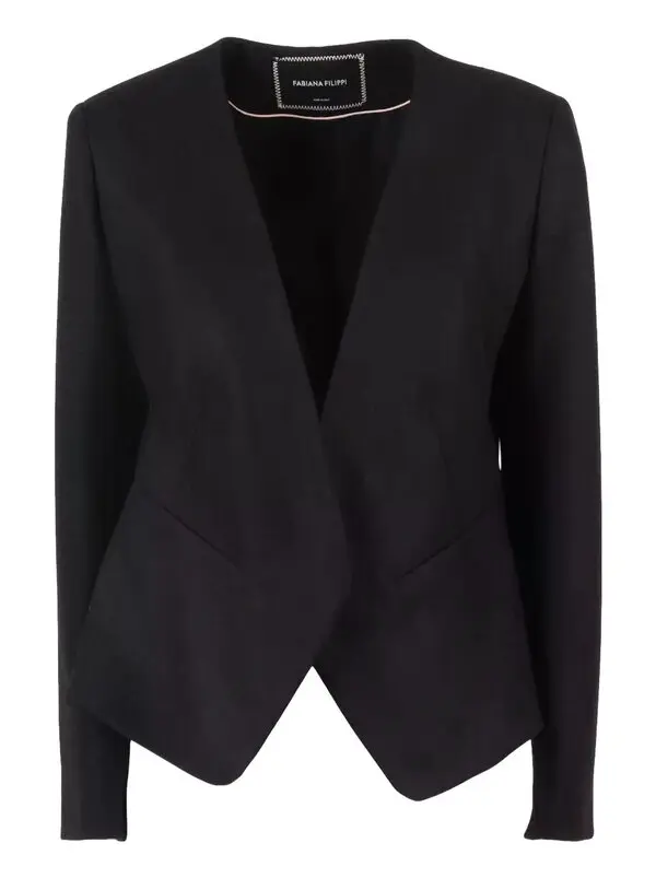 Fabiana Filippi Embellished-cuff Jacket - Black