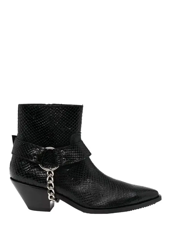 Junya Watanabe 50mm Chain-detail Boots - Black