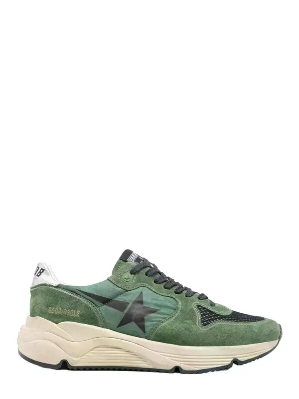 GOLDEN GOOSE Star-detail Leather Low-top Sneakers - Green