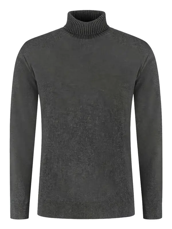 DORIANI Roll-neck Sweater - Grey