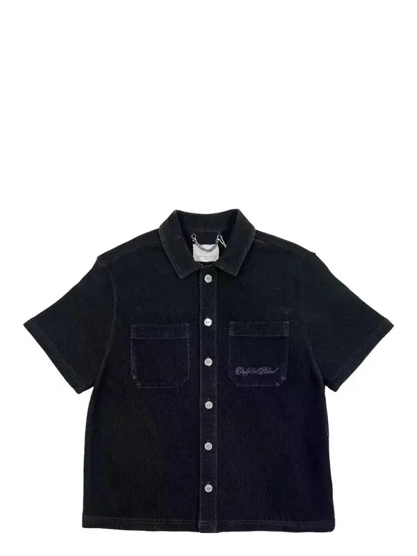 ONLY THE BLIND Corduroy Pocket Shirt - Black