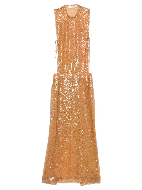 Christopher Esber Illuminate Sequin-embellished Gown - Yellow