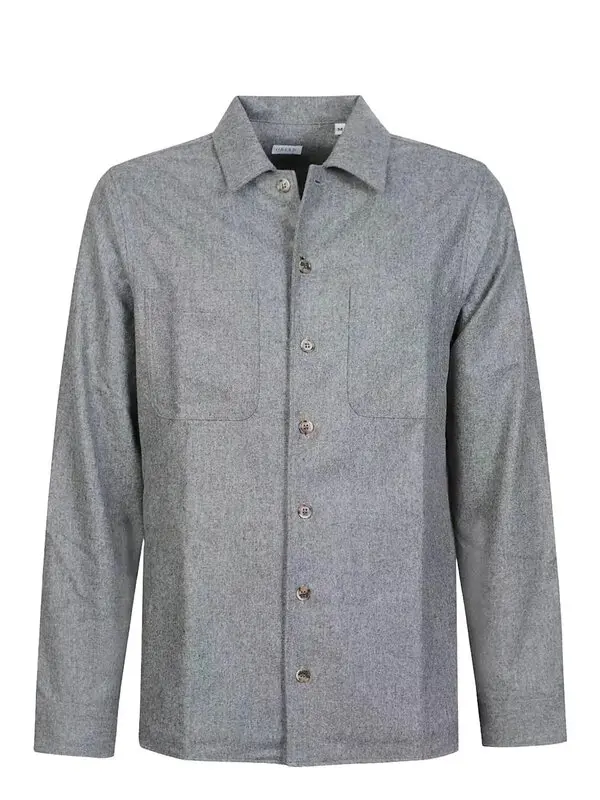 ORIAN Wool Shirt - Grey