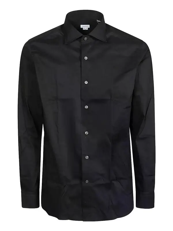 ORIAN Cotton Shirt - Black