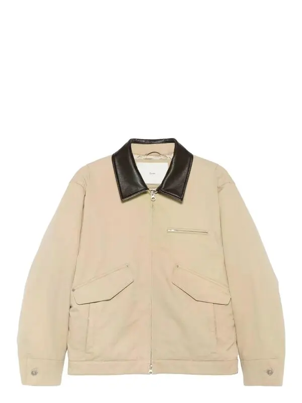 DUNST Zip-up Bomber Jacket - Neutrals