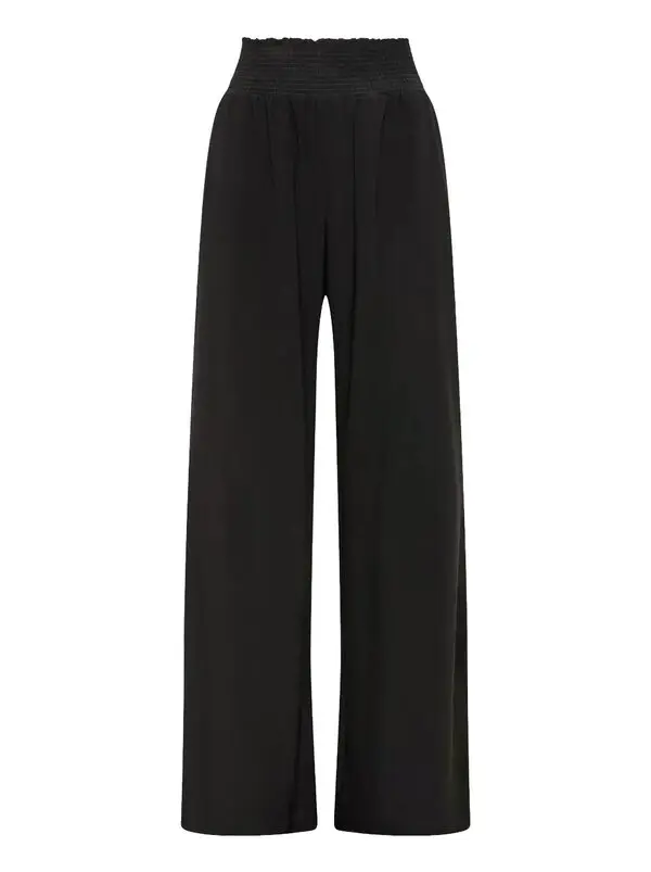 Malìparmi Elastic-waist Wide-leg Trousers - Black