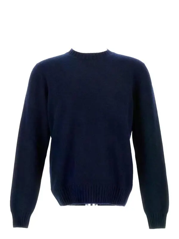 GRAN SASSO Crew-neck Cashmere Sweater - Blue