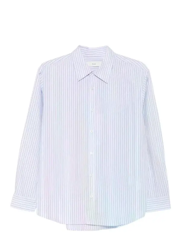 DUNST Pinstripe Button-down Shirt - Blue