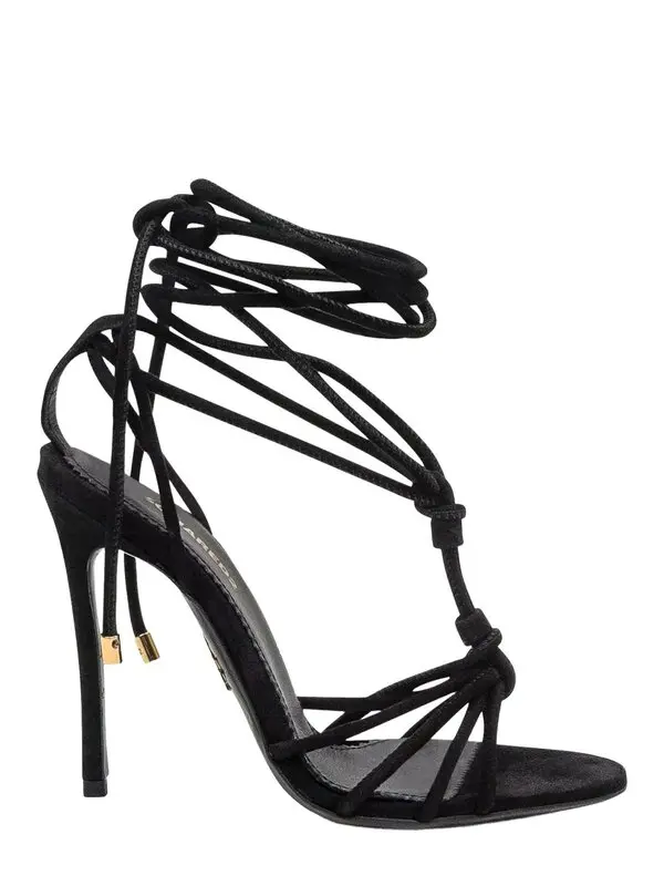 Dsquared2 Lace-up Stiletto Heeled Sandals - Black