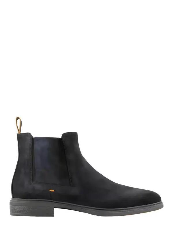 Santoni Elastic-panel Suede Chelsea Boots - Blue