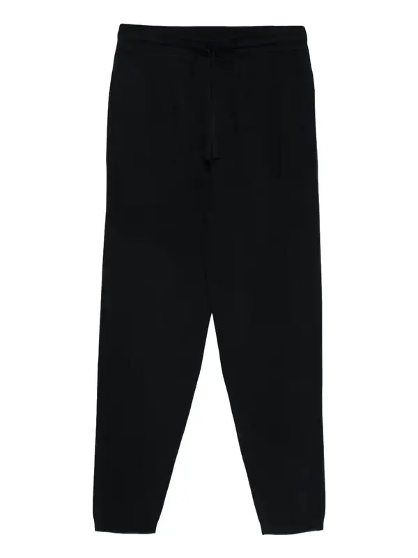 Emporio Armani Drawstring Straight-leg Trousers - Blue