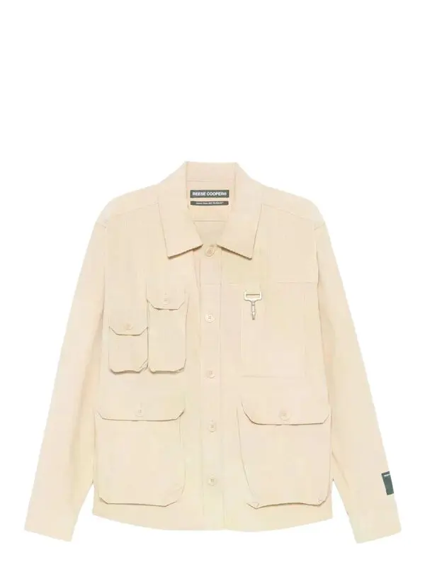 Reese Cooper Multi-pocket Corduroy Shirt Jacket - Neutrals